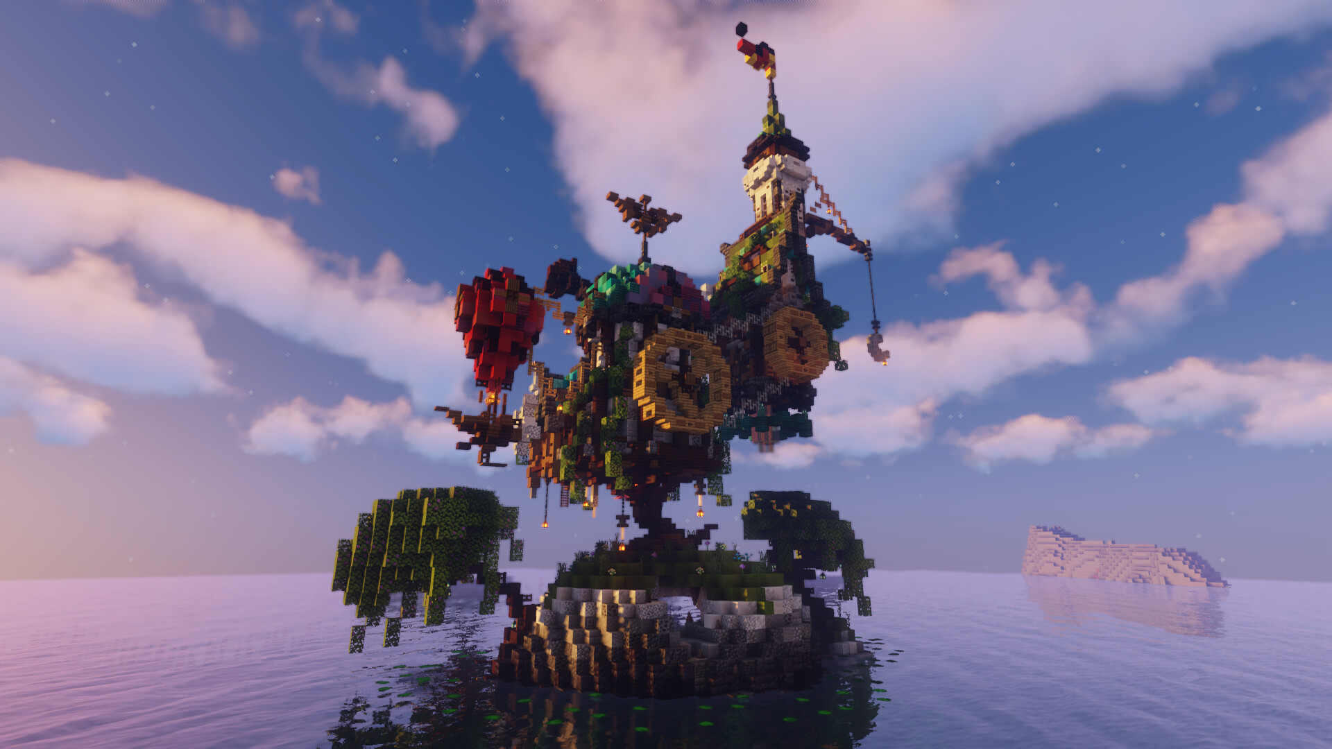 Fantasy Observatory Build -The Lone Observer Minecraft Map