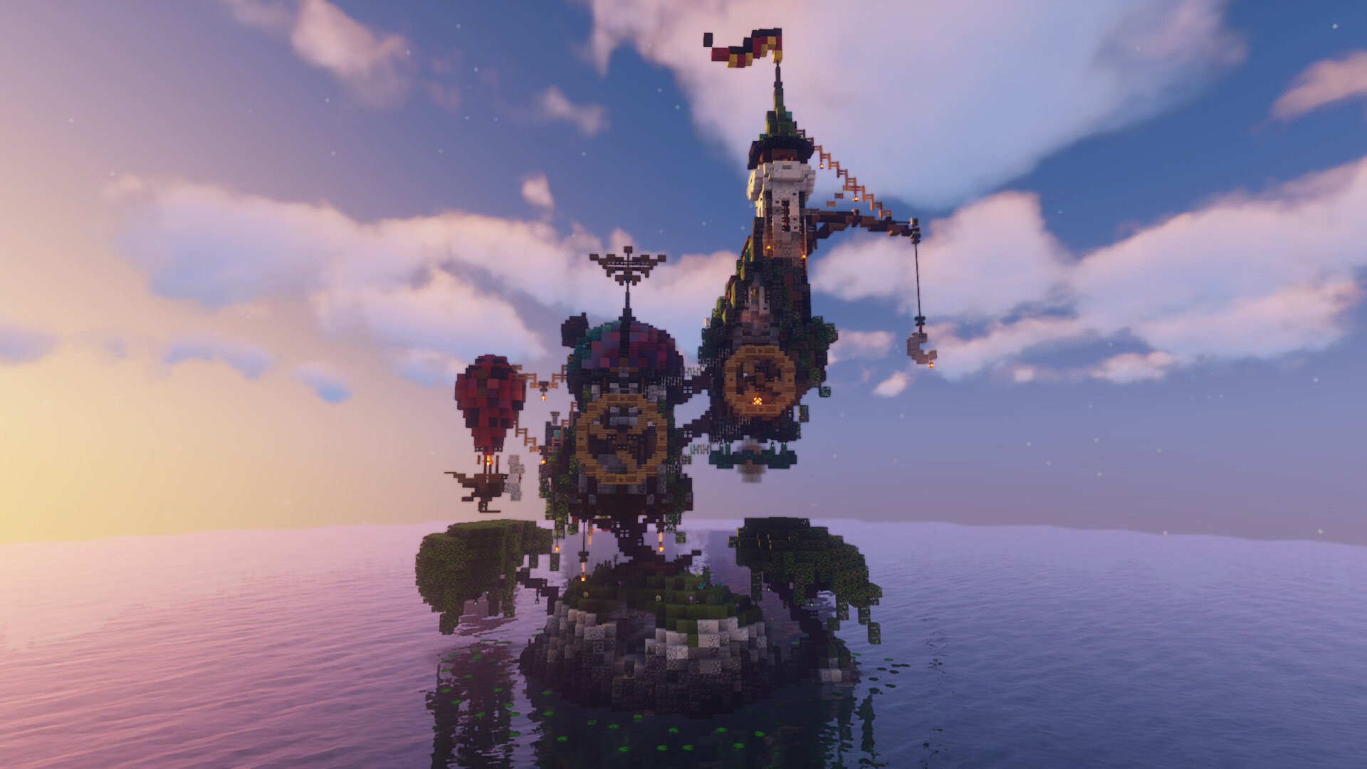 Fantasy Observatory Build -The Lone Observer Minecraft Map