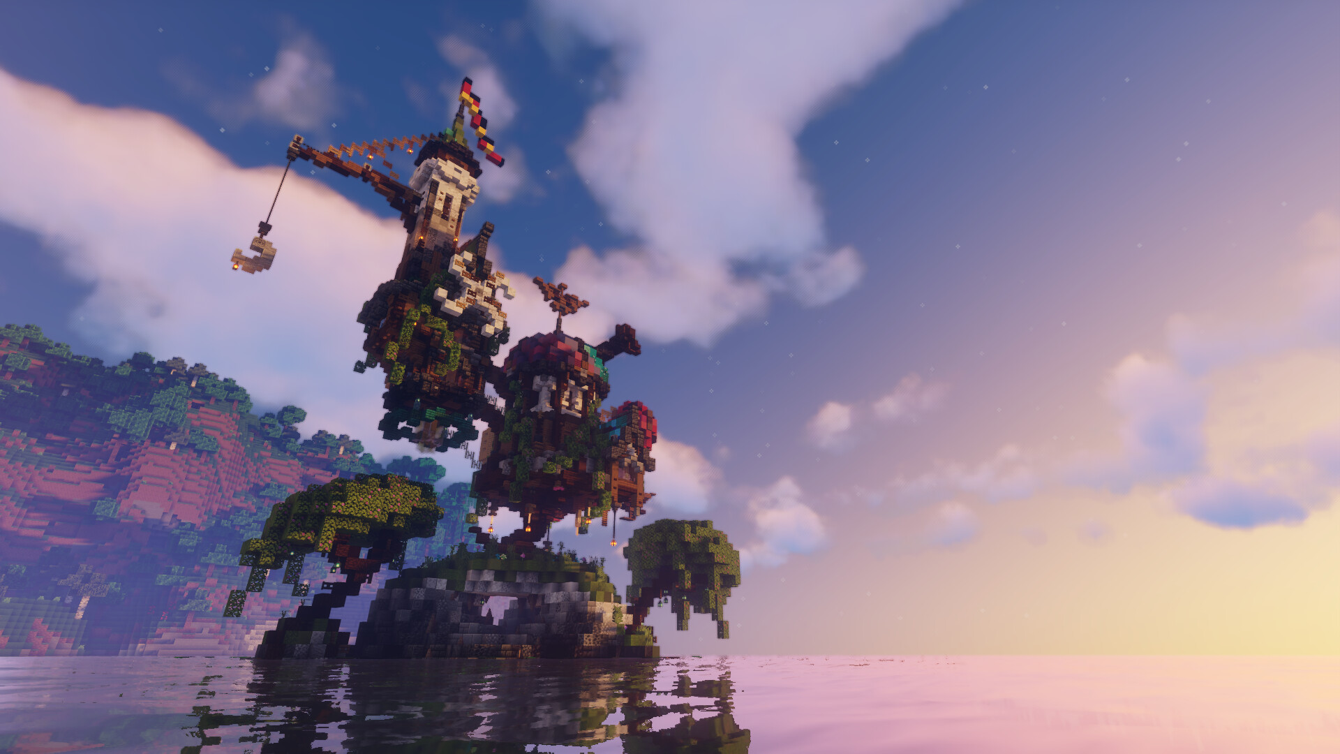 Fantasy Observatory Build -The Lone Observer Minecraft Map