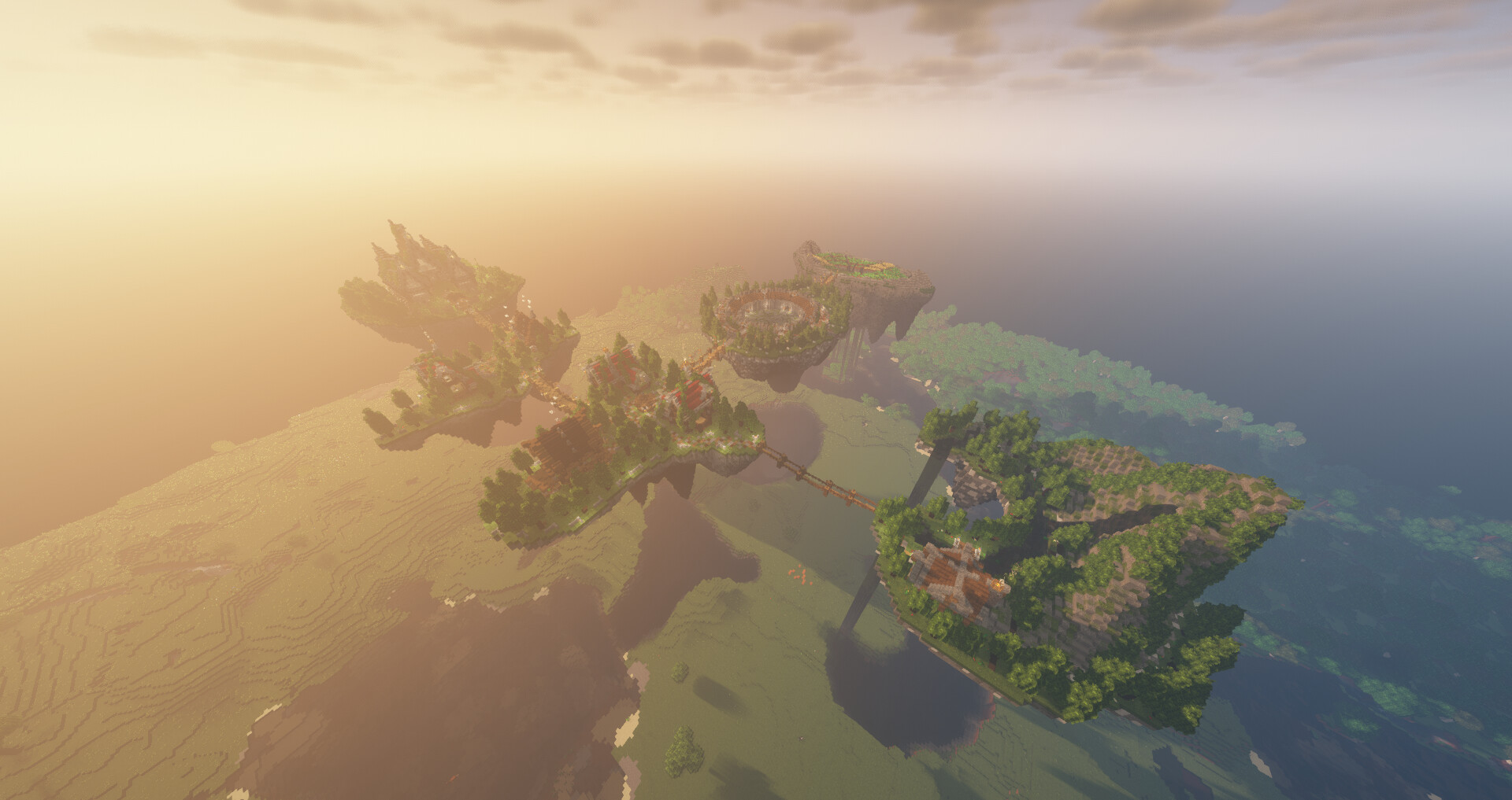 Floating Islands Spawn Minecraft Map