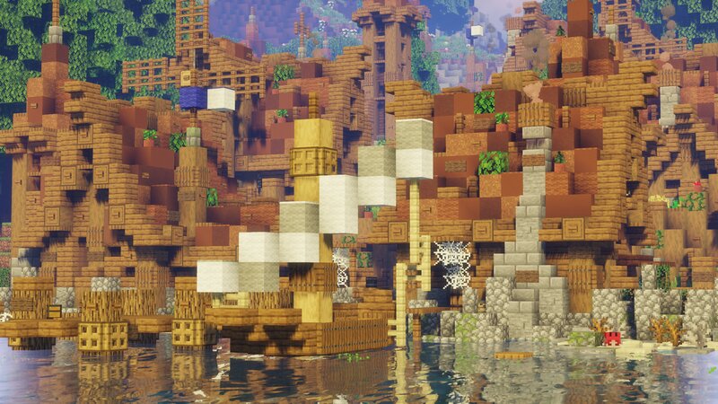 Waiwin - A Medieval Logging Village Minecraft Map