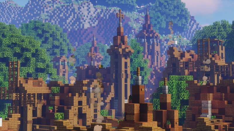 Waiwin - A Medieval Logging Village Minecraft Map