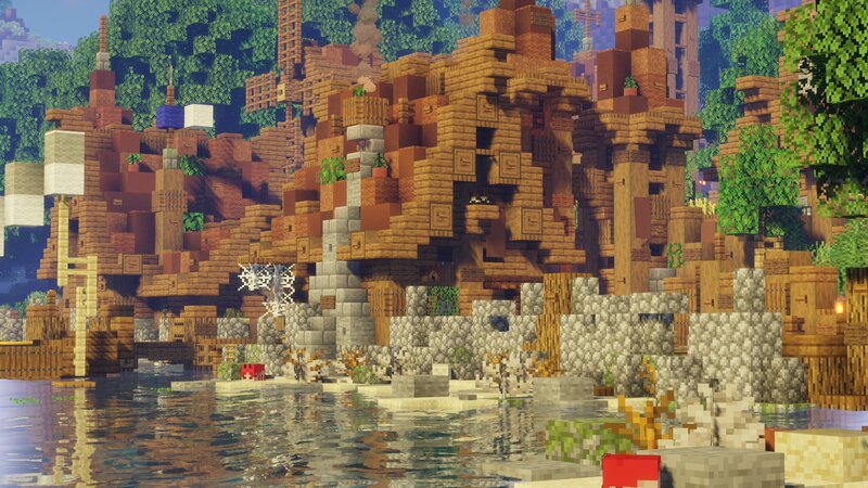 Waiwin - A Medieval Logging Village Minecraft Map