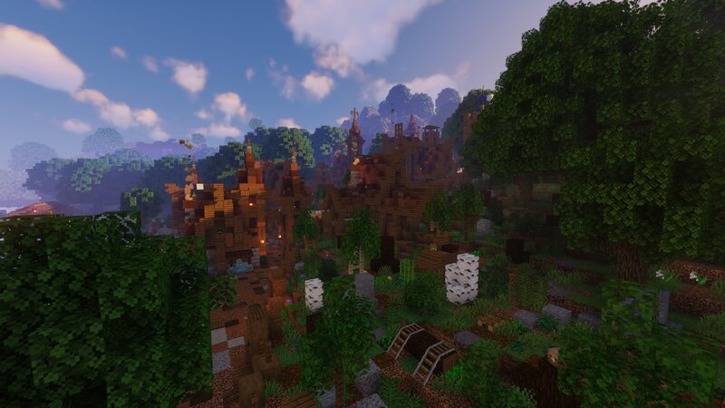 Waiwin - A Medieval Logging Village Minecraft Map