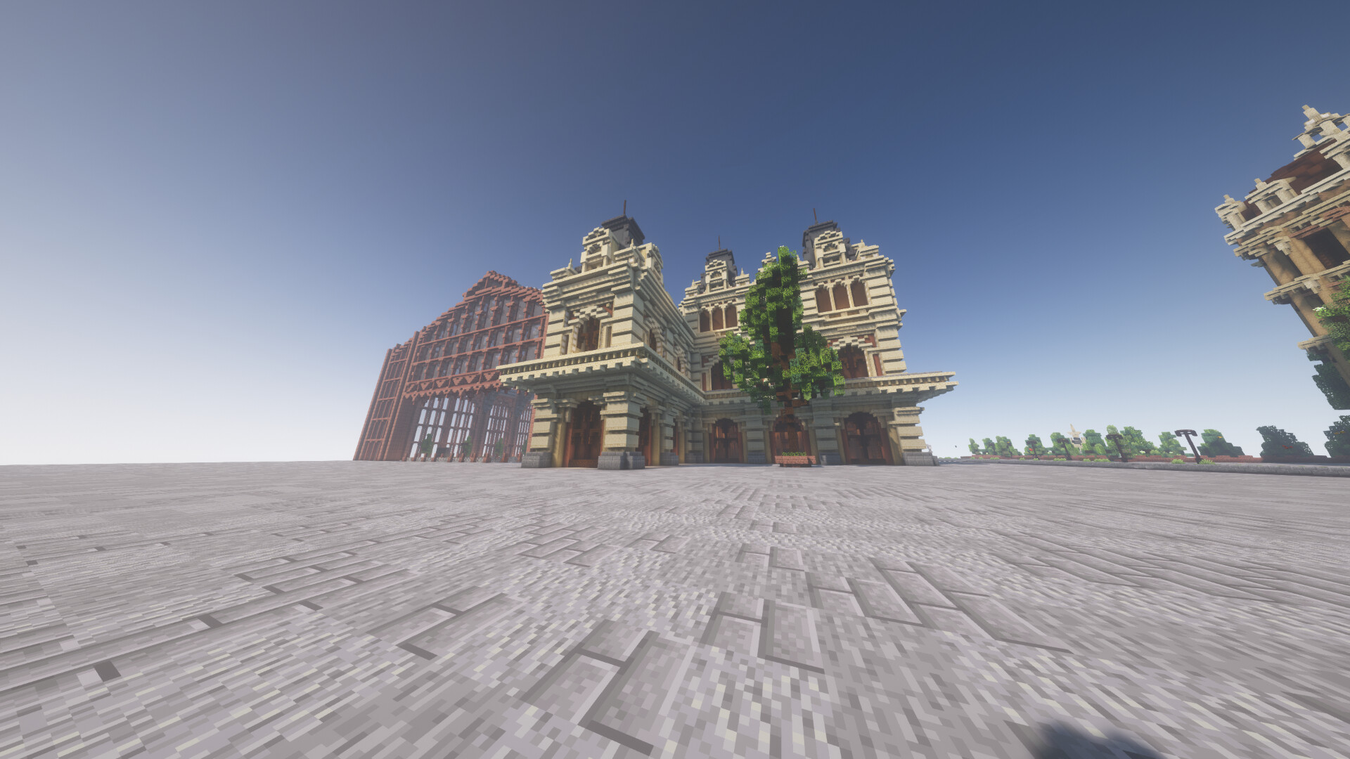 City progress!! 🏫🚂 Minecraft Map