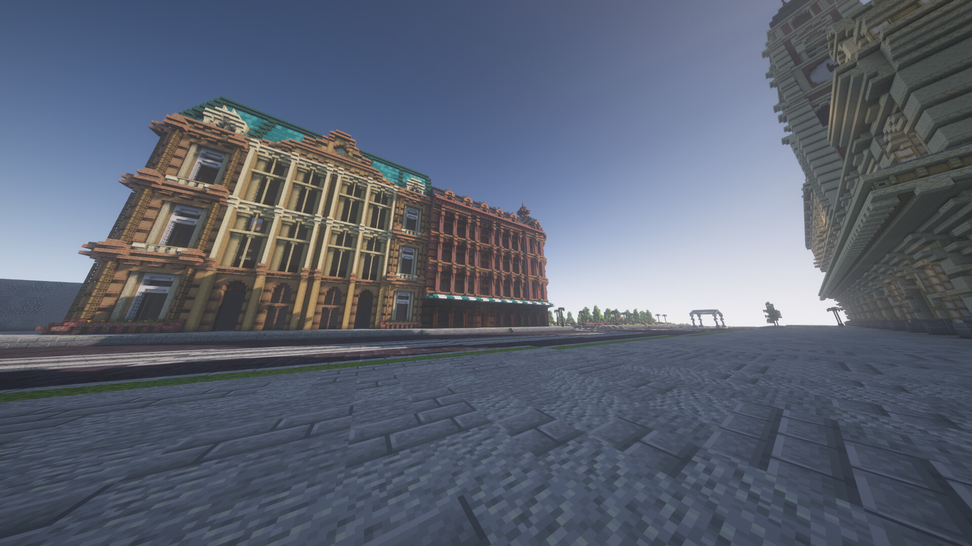 City progress!! 🏫🚂 Minecraft Map