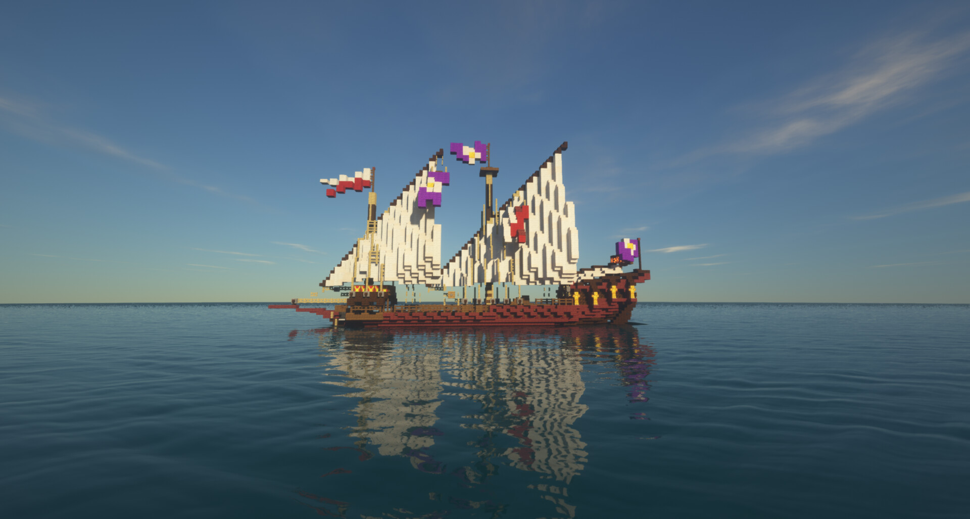 Medieval Ship Galley "El Rey del Mar" Minecraft Map