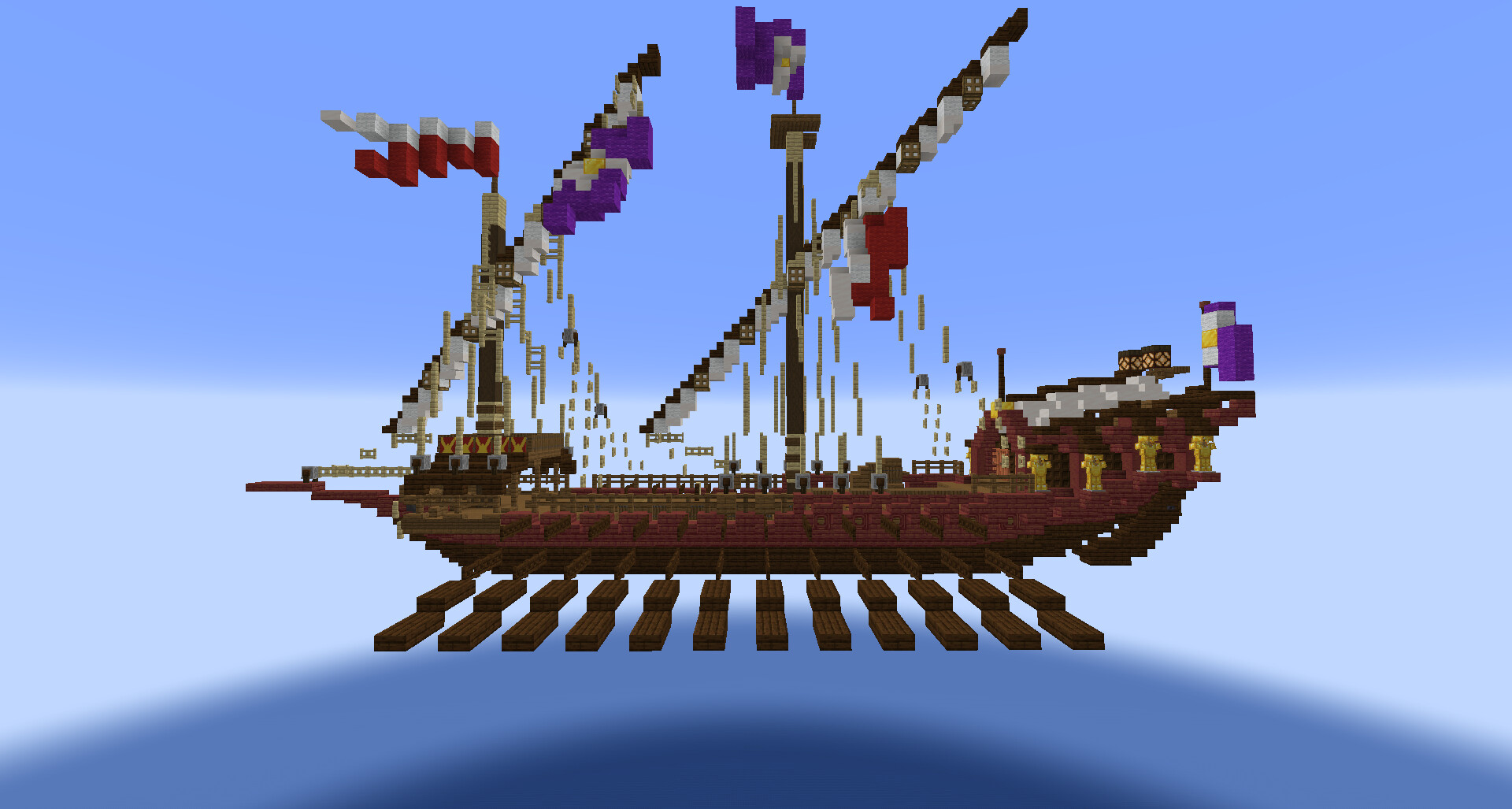 Medieval Ship Galley "El Rey del Mar" Minecraft Map