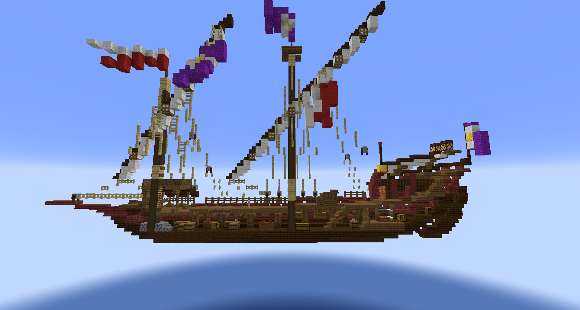 Medieval Ship Galley "El Rey del Mar" Minecraft Map