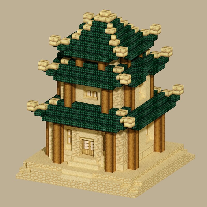 One Chunk Earth Nation House Minecraft Map