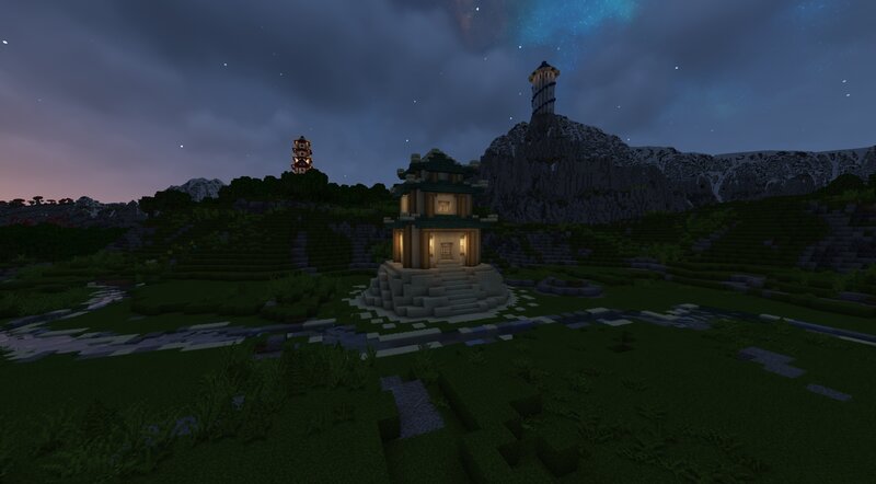 One Chunk Earth Nation House Minecraft Map