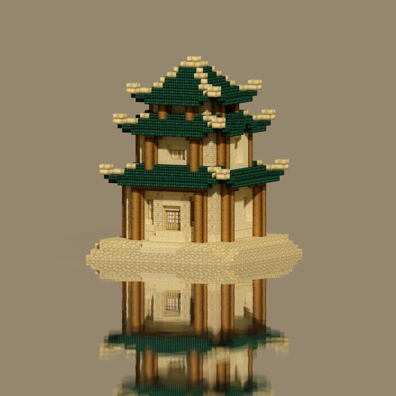 One Chunk Earth Nation House Minecraft Map