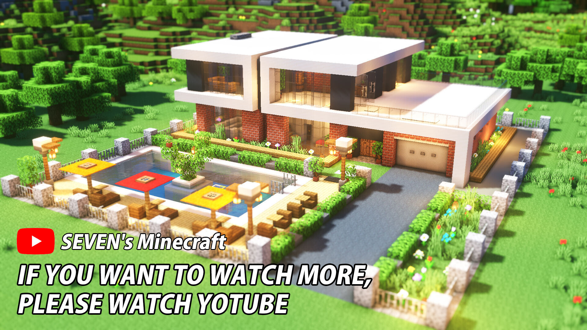 ⚒️ Minecraft | How To Build a Beautiful Modern House Minecraft Map