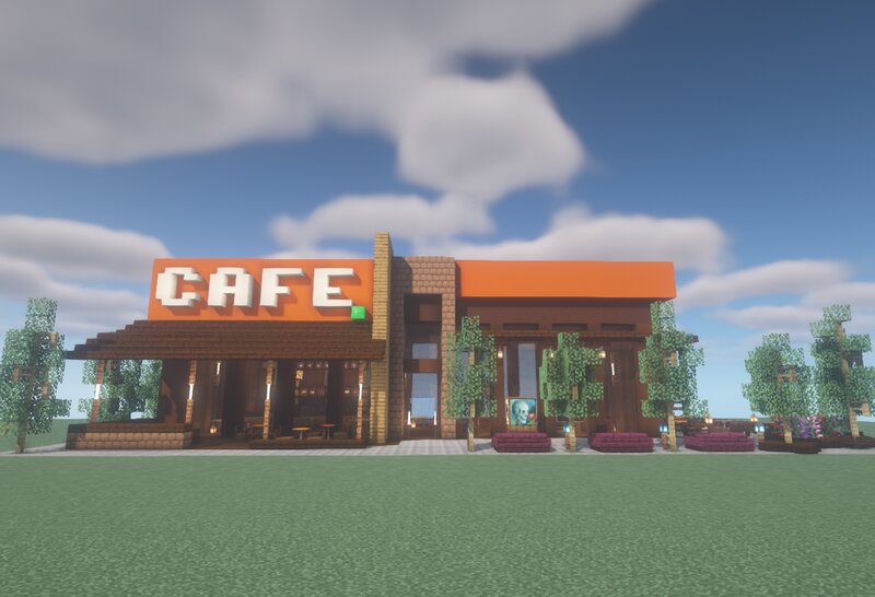 Cafe - coffee shop Minecraft Map