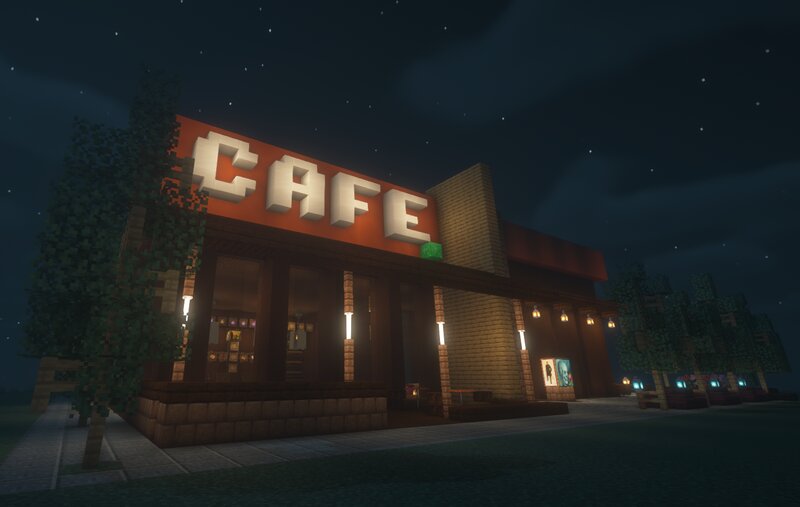 Cafe - coffee shop Minecraft Map