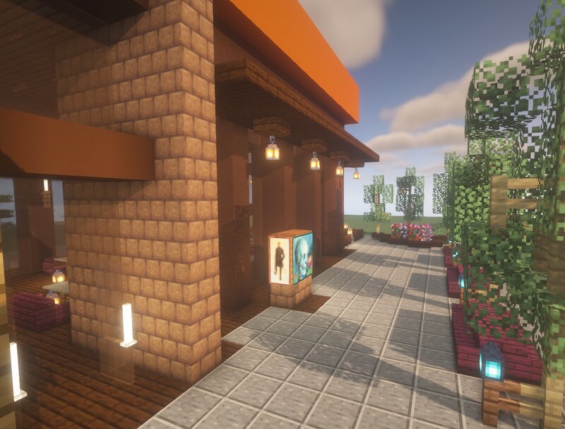 Cafe - coffee shop Minecraft Map