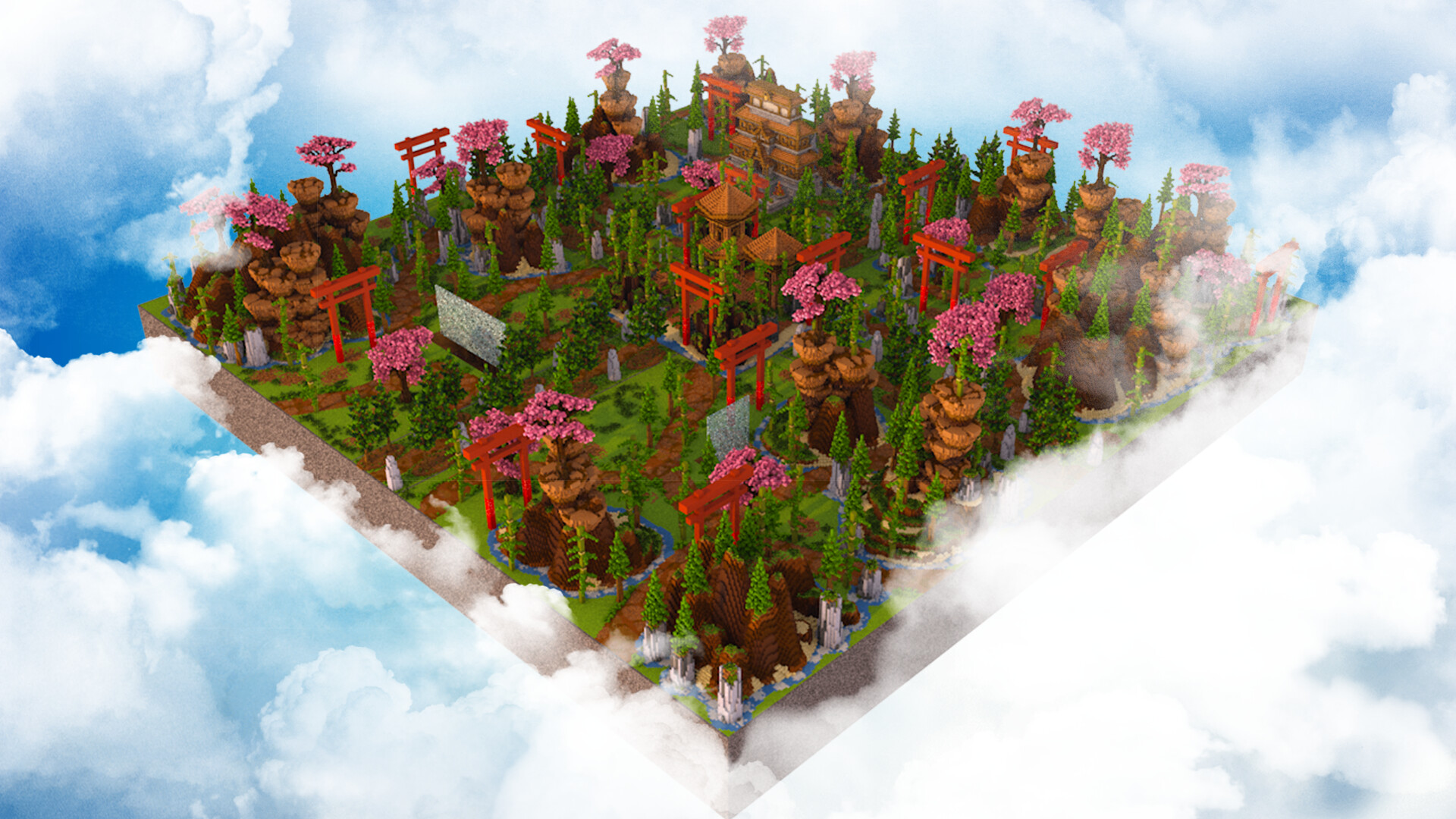 🏯Japan KitMap Warzone + Spawn & Road🏯 Minecraft Map