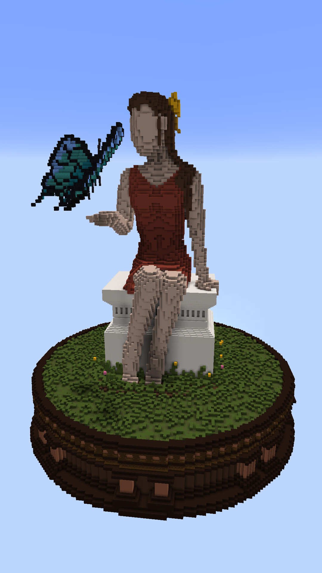 Woman and Butterfly Minecraft Map