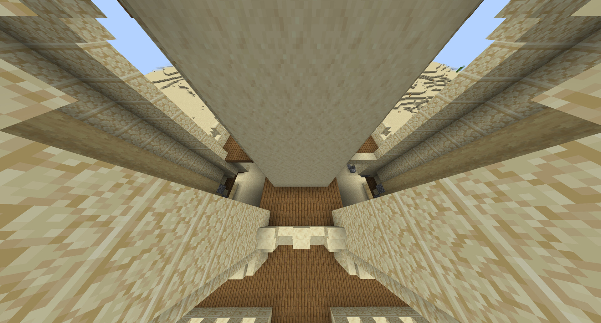 Sand Castle Base | Built in Survival! Minecraft Map