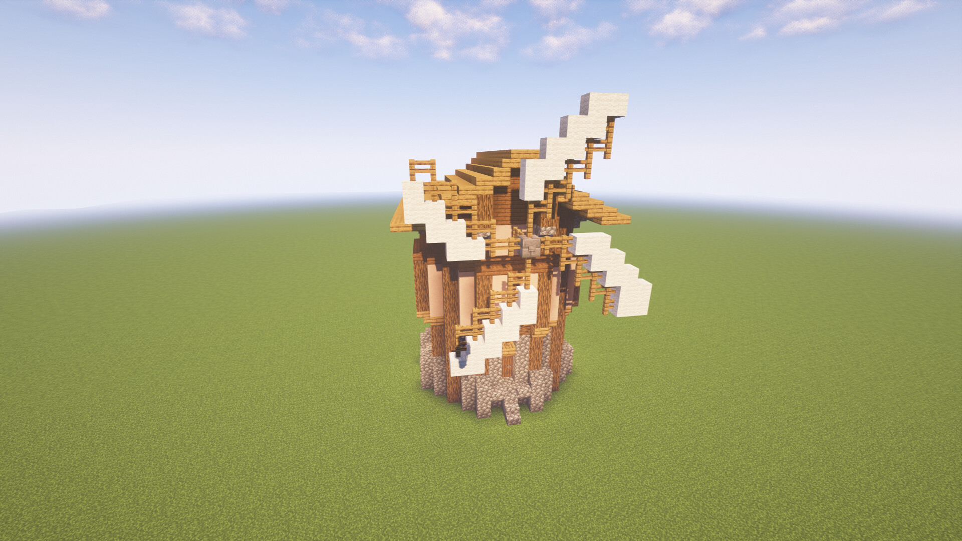 Medieval Windmill Litematic Minecraft Map