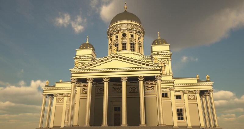 Helsinki Cathedral of St. Nicholas Minecraft Map