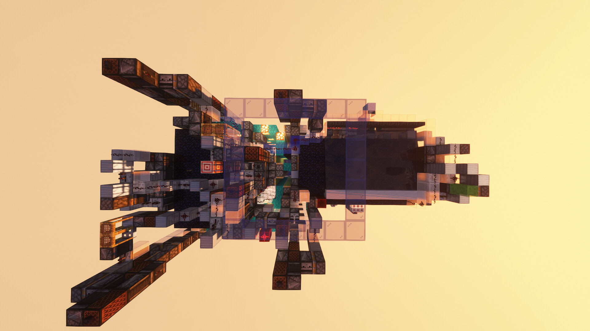 Specialised Shroomlight Farm (ROTATIONAL DON'T ROTATE THE SCHEMATIC BY ...