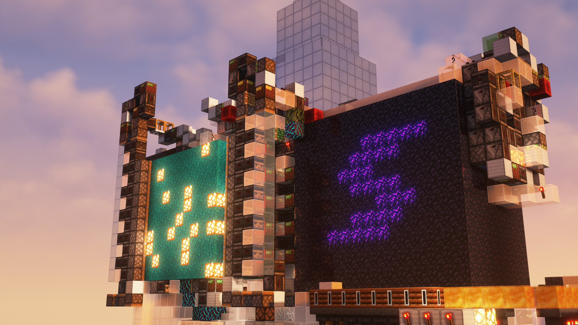 Specialised Shroomlight Farm (ROTATIONAL DON'T ROTATE THE SCHEMATIC BY ...