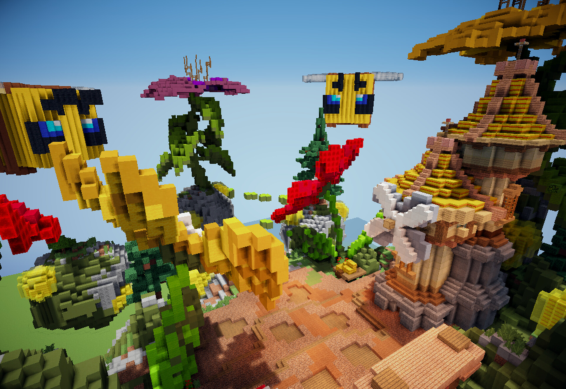 🐝 EXCLUSIVE 🐝 BEE LOBBY Minecraft Map