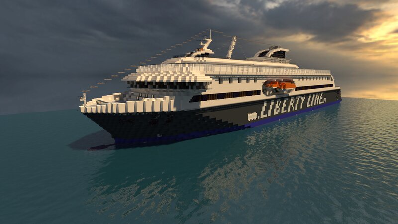 CUSTOM FERRY (Liberty Explorer) 1.5:1 Minecraft Map