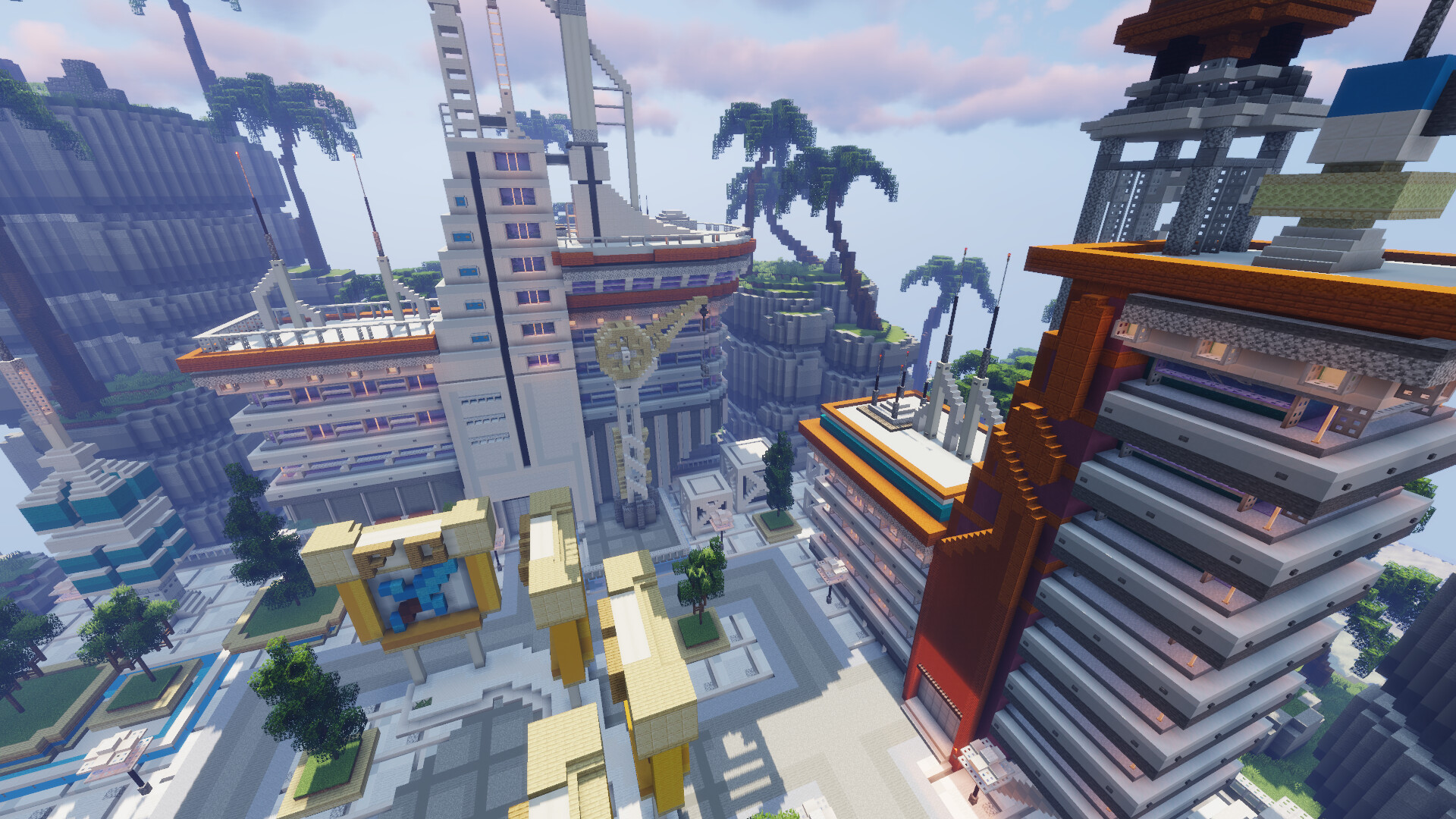 Modern sci-fi base Minecraft Map