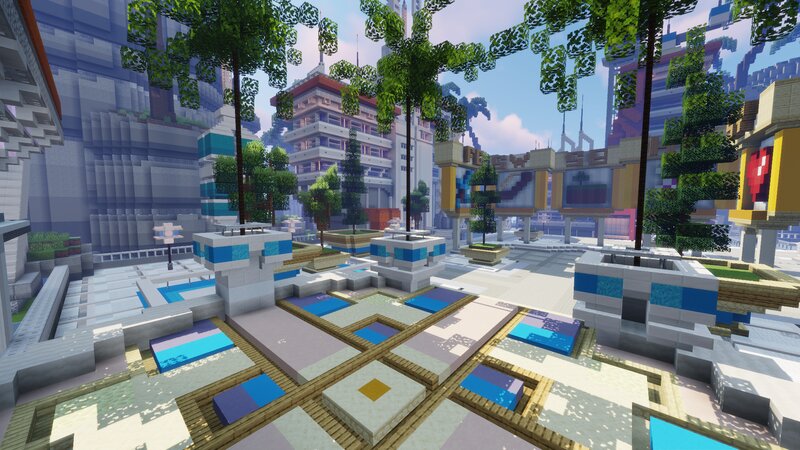 Modern sci-fi base Minecraft Map