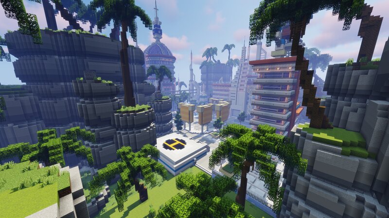 Modern sci-fi base Minecraft Map