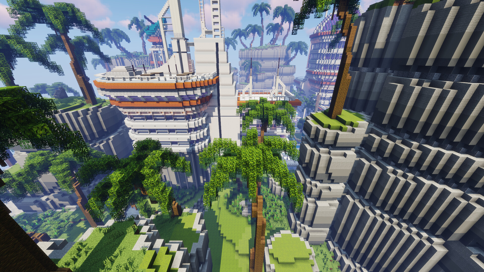 Modern sci-fi base Minecraft Map