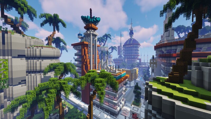 Modern sci-fi base Minecraft Map