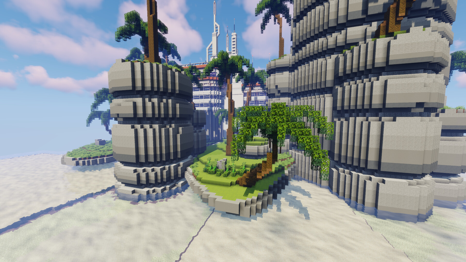 Modern sci-fi base Minecraft Map