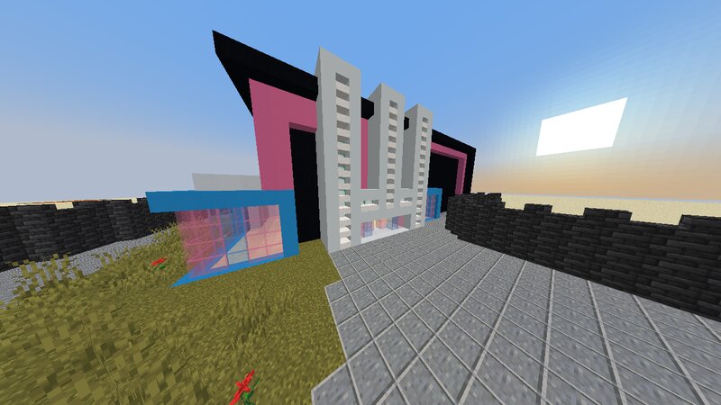 Neon Modern House Minecraft Map