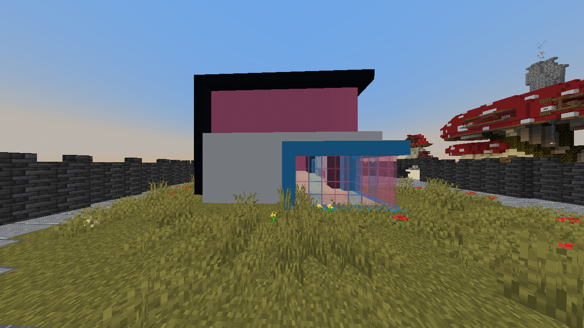 Neon Modern House Minecraft Map