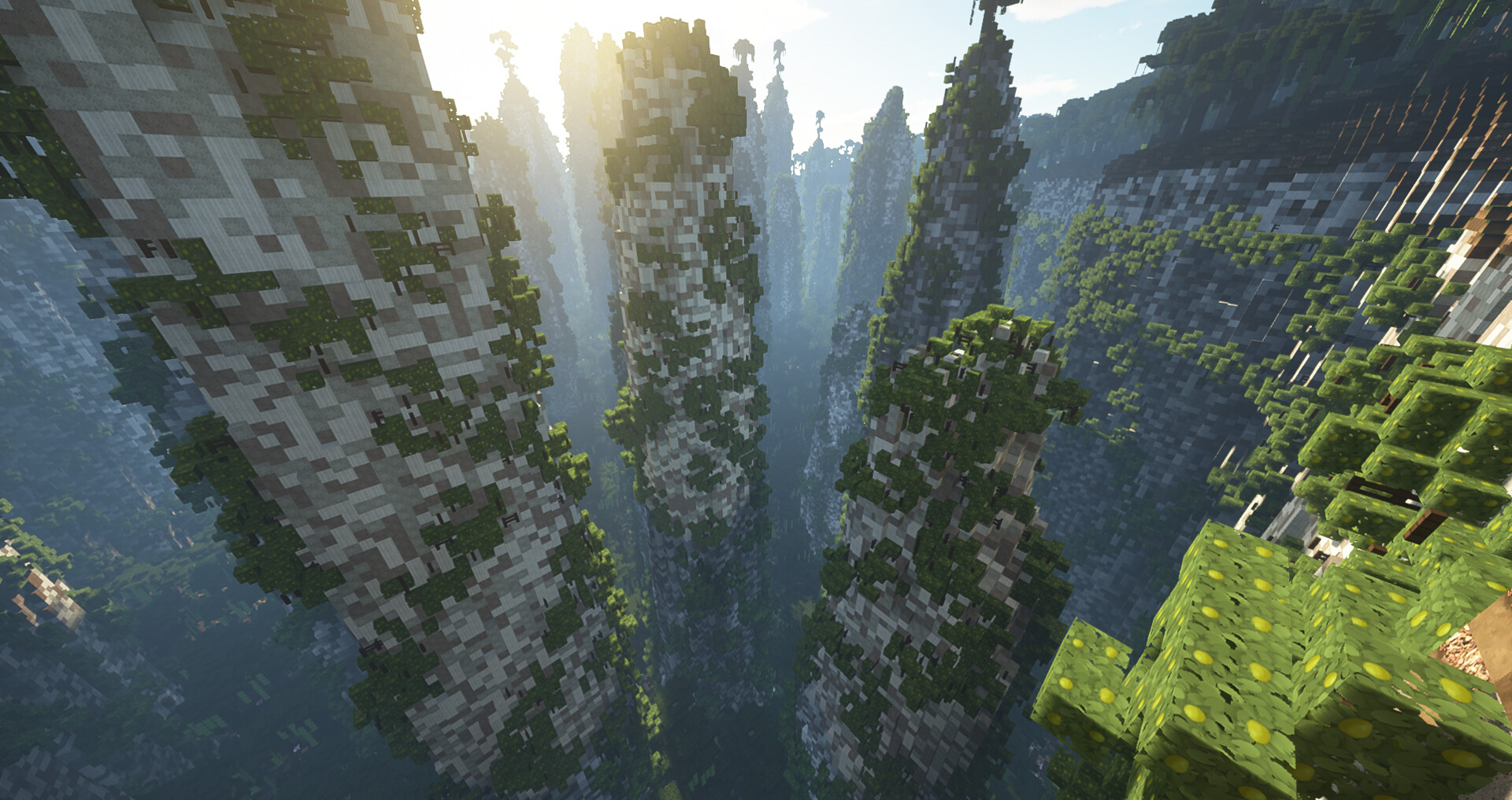 Minecraft ZhangJiaJie based terraforming map Minecraft Map