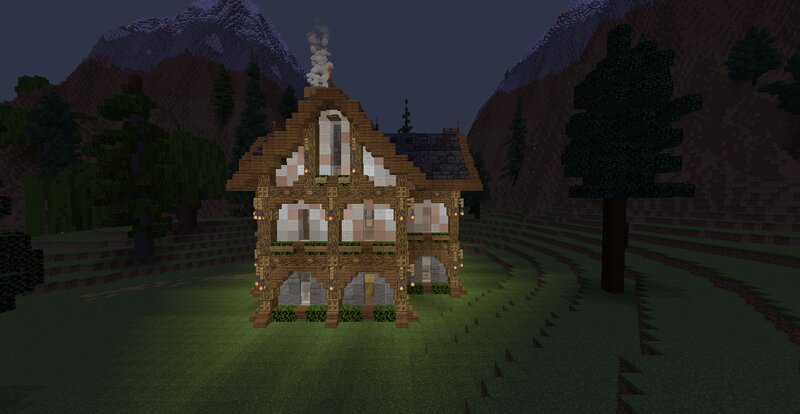 Fully Furnished Medieval House (Schematic) Minecraft Map