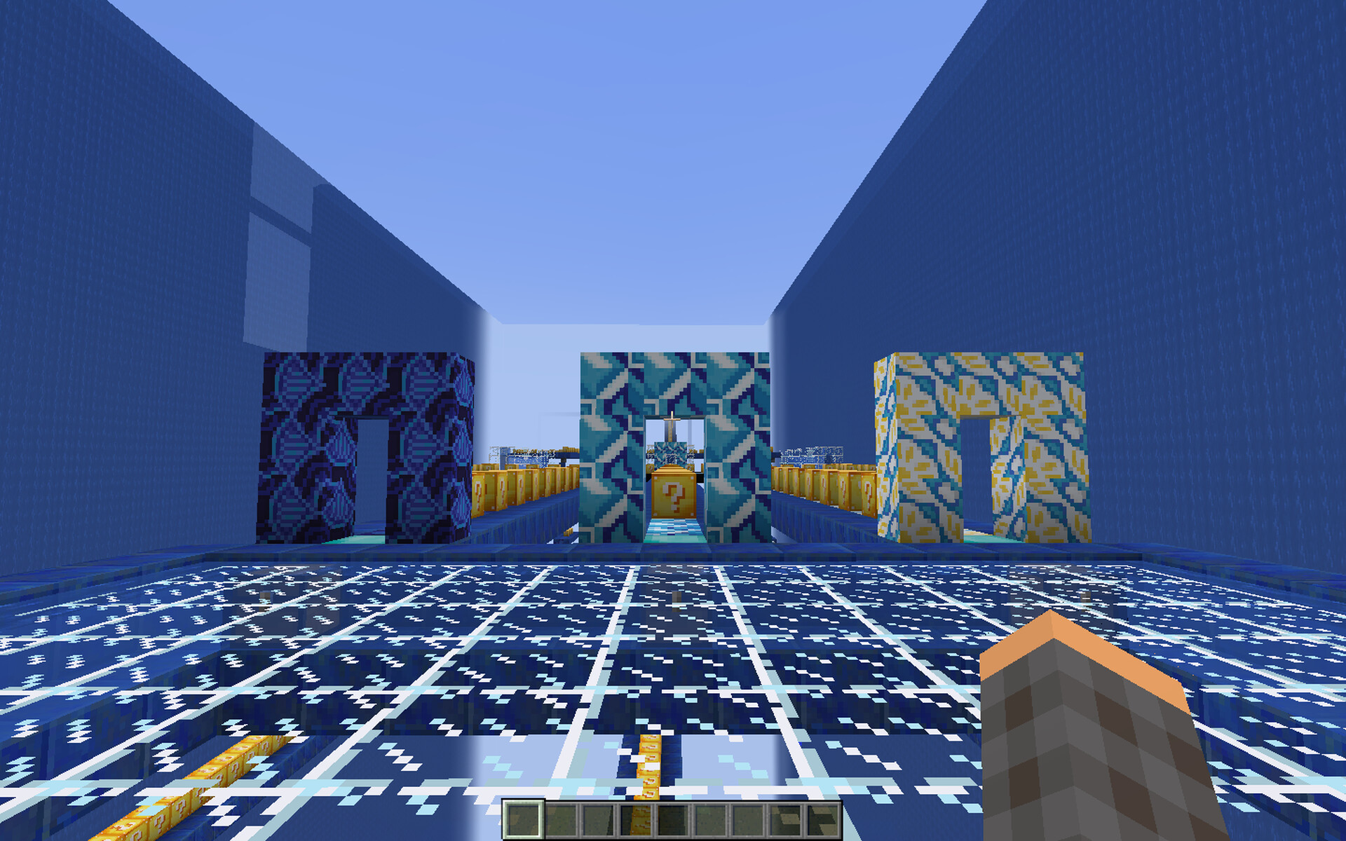 Aqua Lucky Block Race Minecraft Map