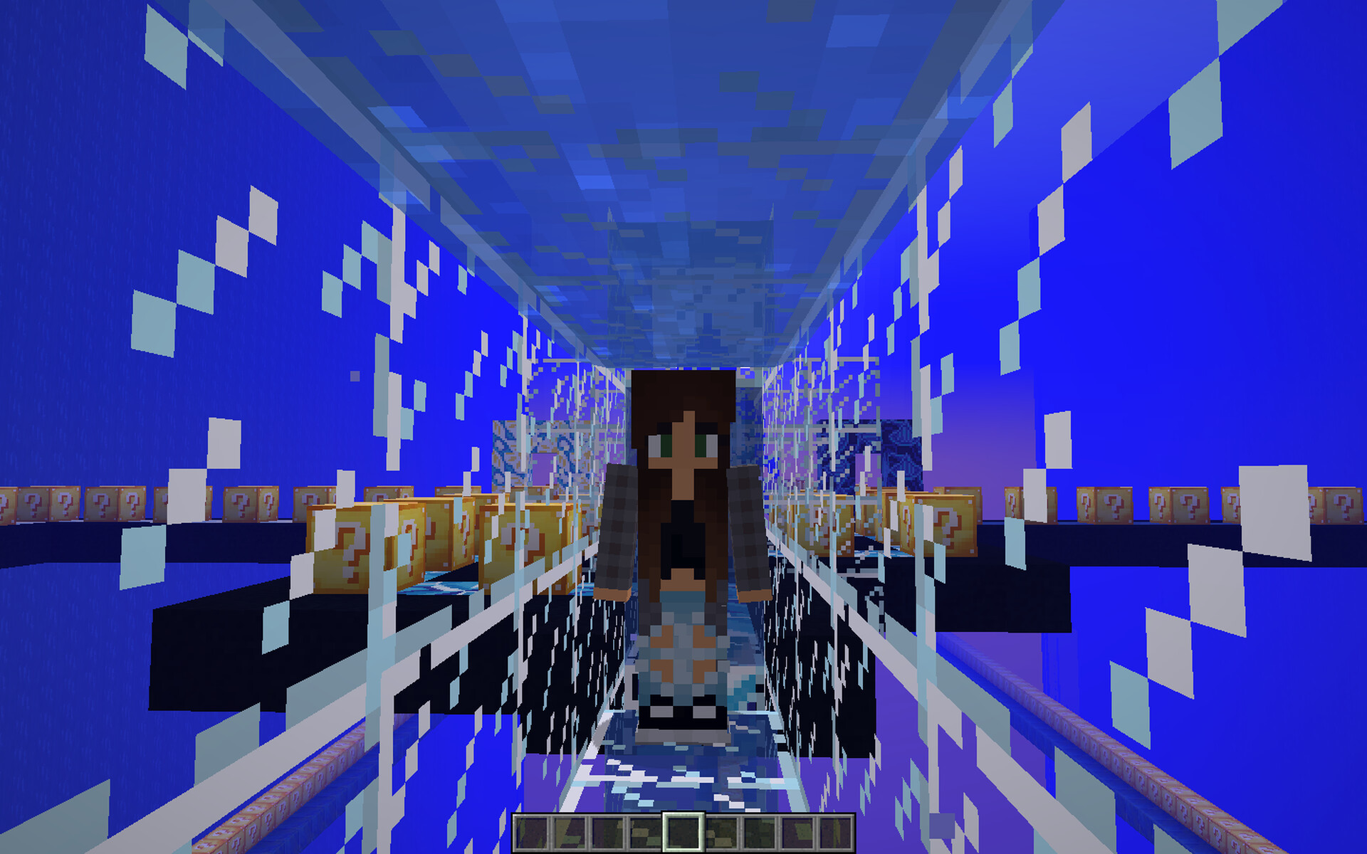 Aqua Lucky Block Race Minecraft Map