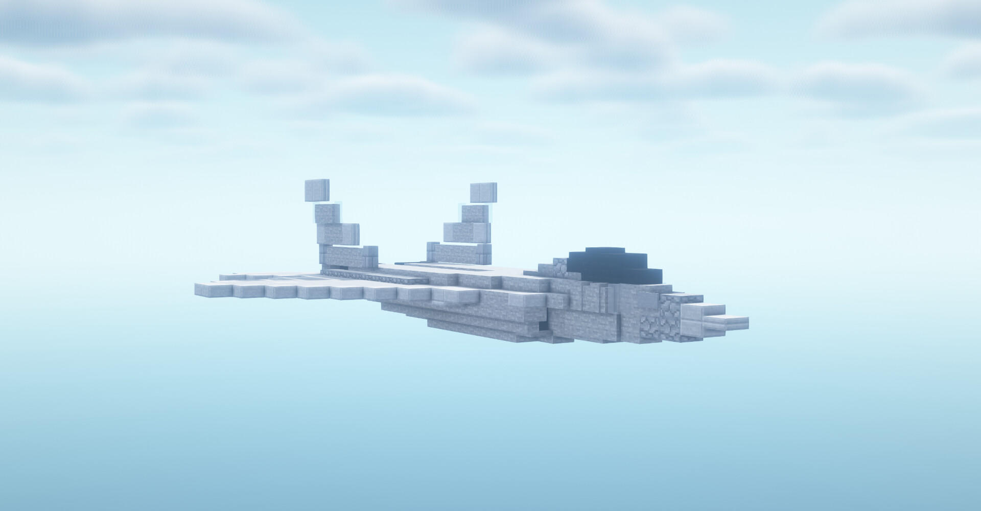 Lockheed Martin F-22 Raptor (1.5:1 scale) Minecraft Map