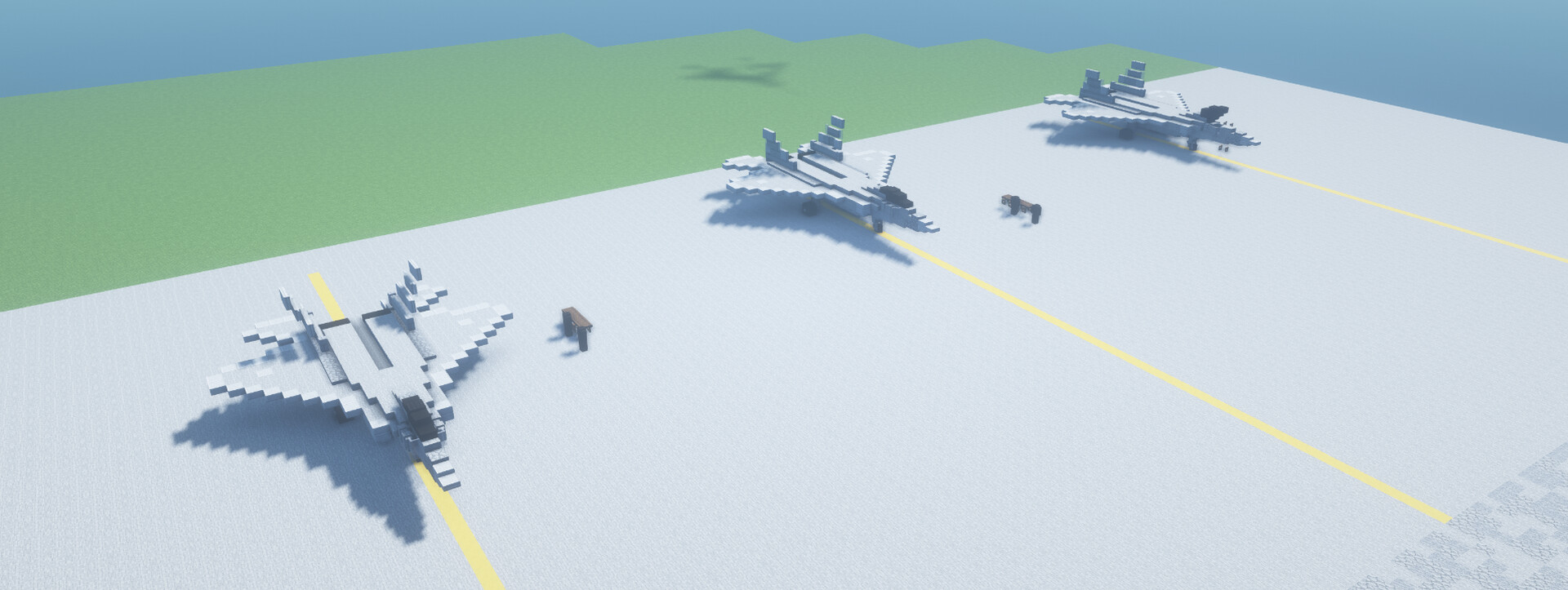 Lockheed Martin F-22 Raptor (1.5:1 scale) Minecraft Map