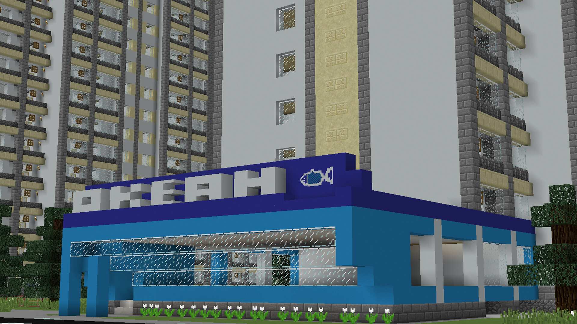 Post-soviet town Minecraft Map