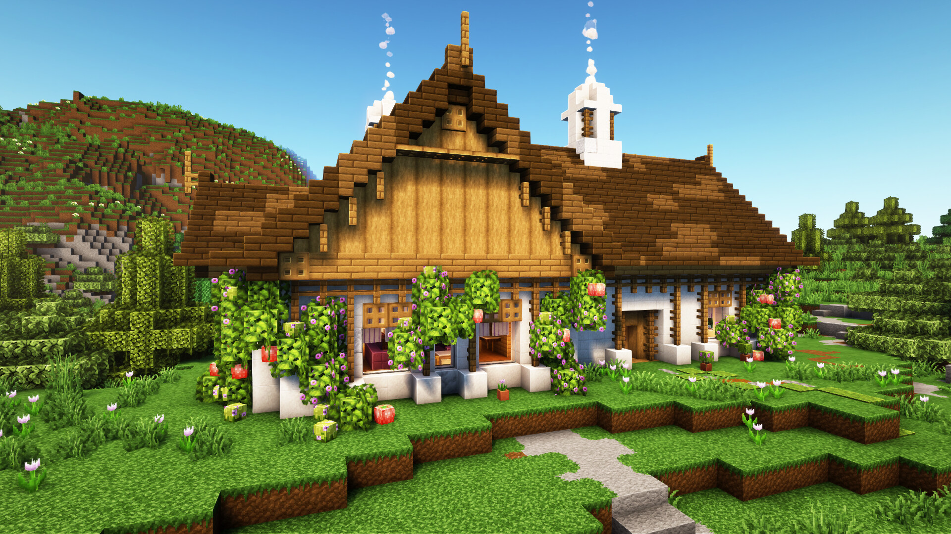 How to build a Large Cottage Minecraft Map