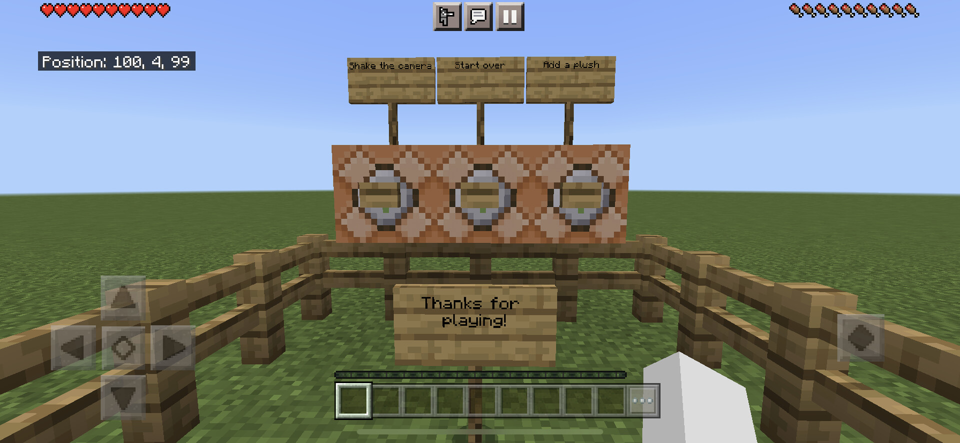 Find the button (5 levels) Minecraft Map