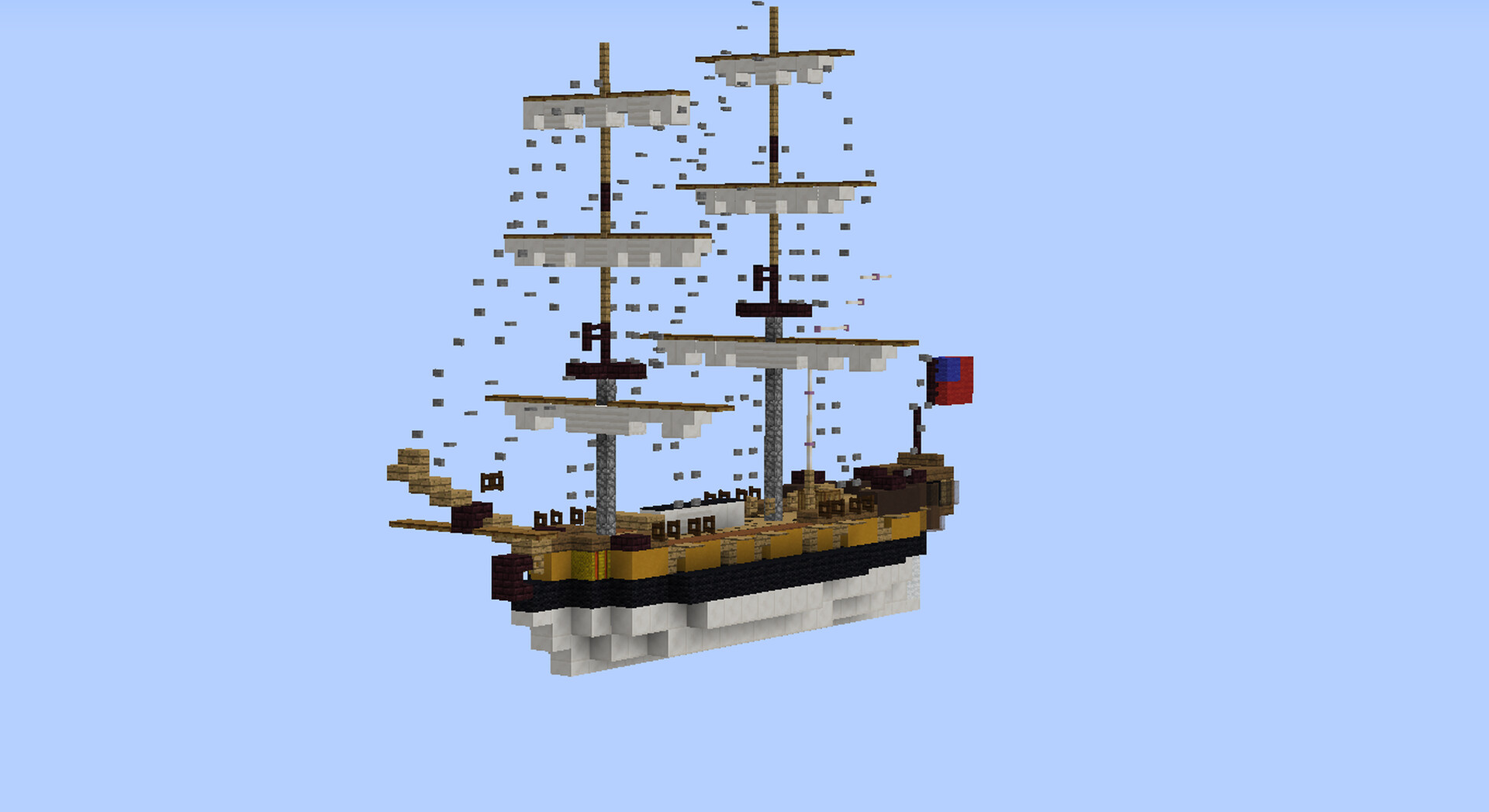 1:1 HMS Ontario Minecraft Map