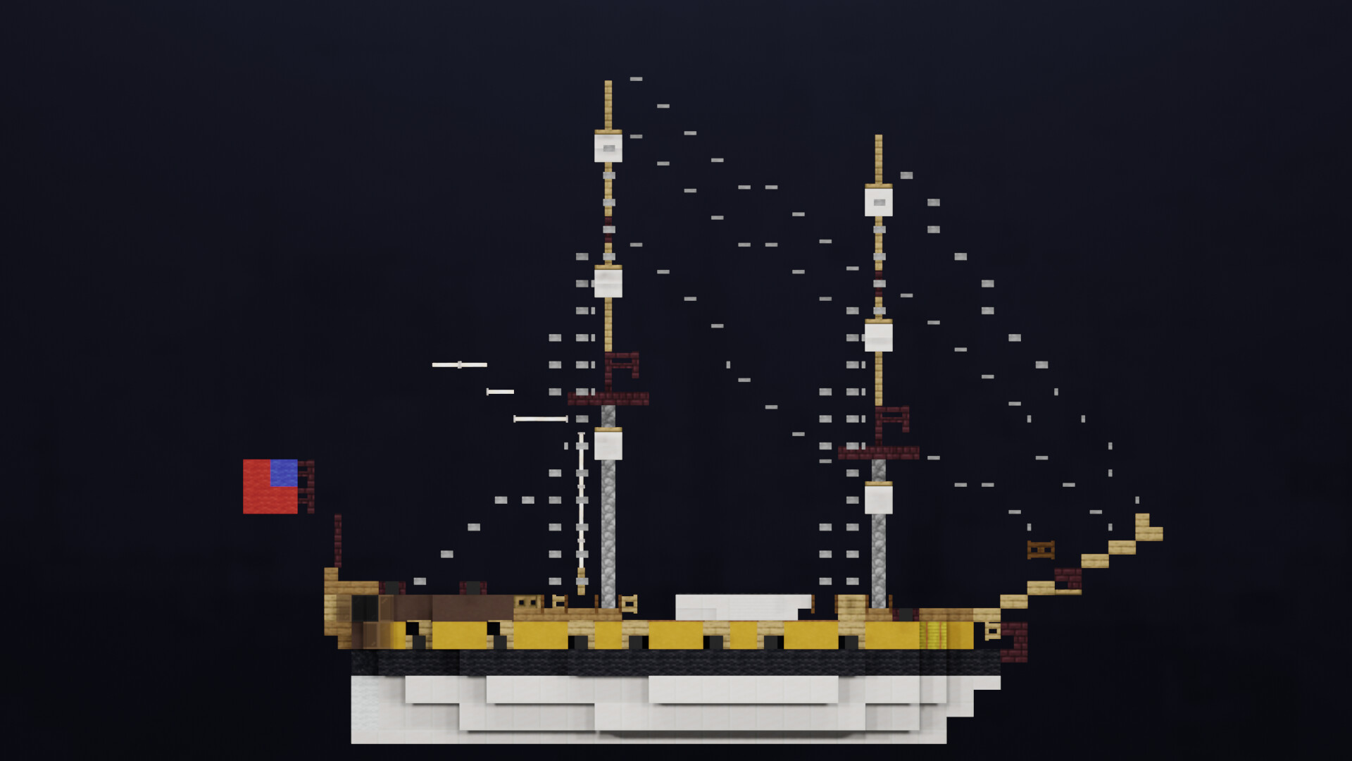 1:1 HMS Ontario Minecraft Map