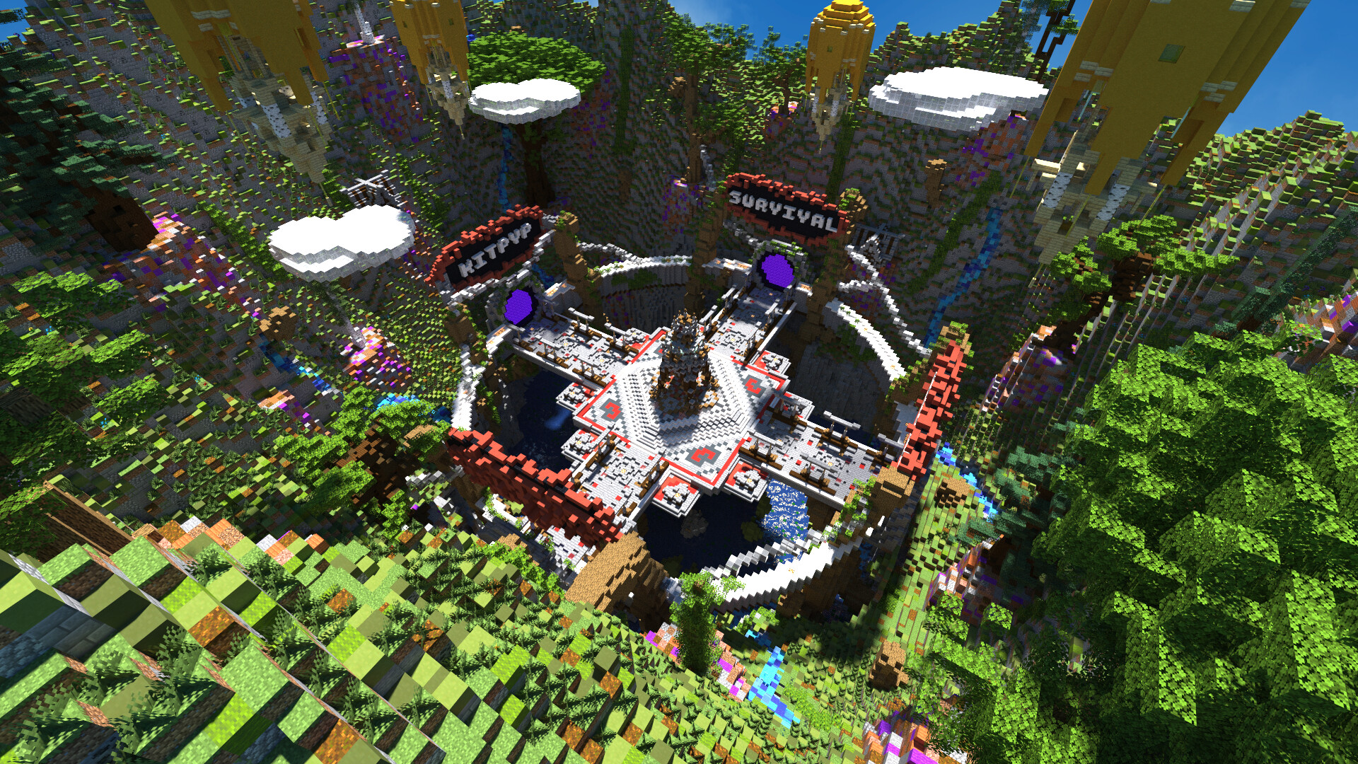 🎮4 MINIGAMES LOBBY Minecraft Map