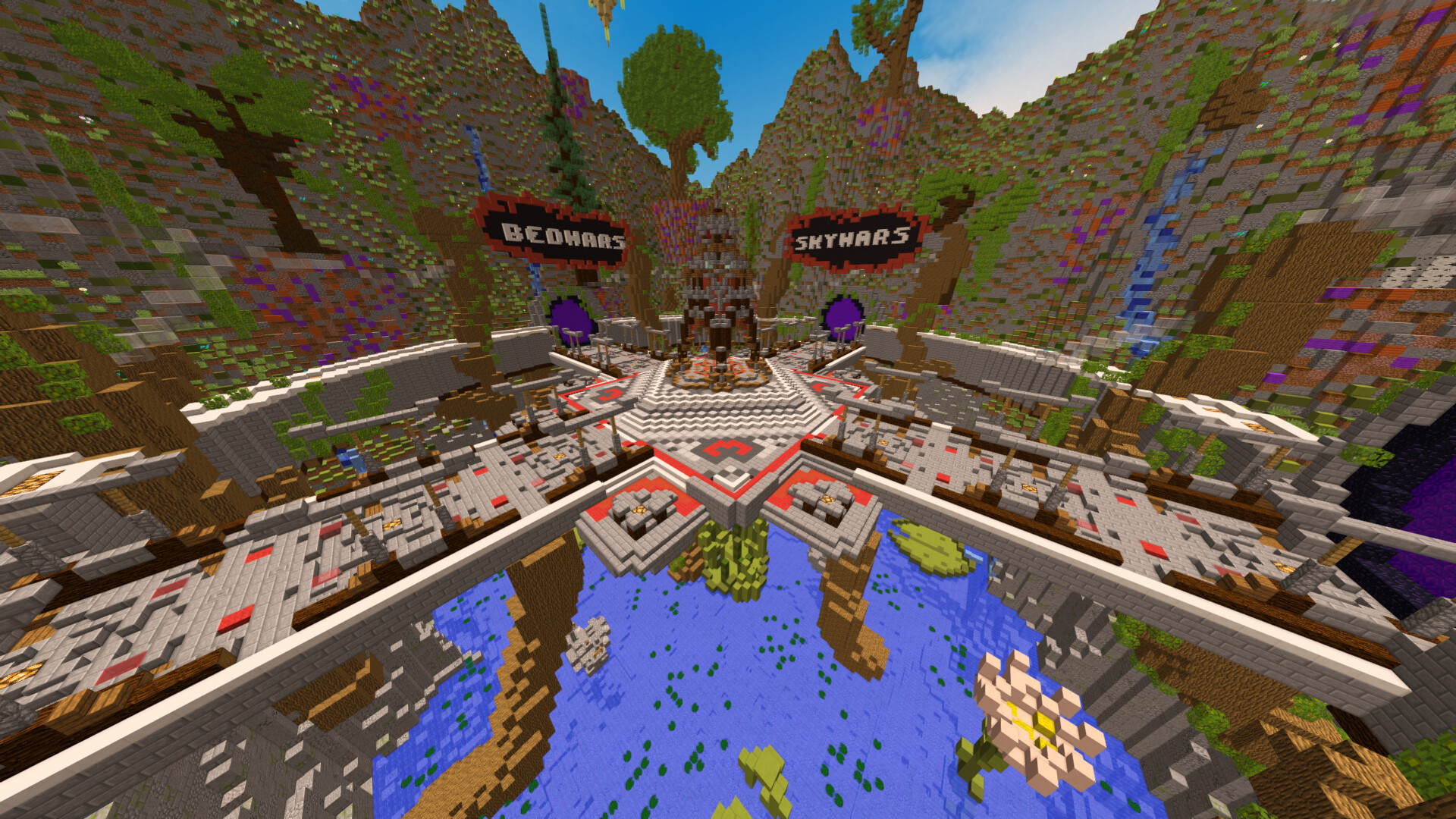 🎮4 MINIGAMES LOBBY Minecraft Map